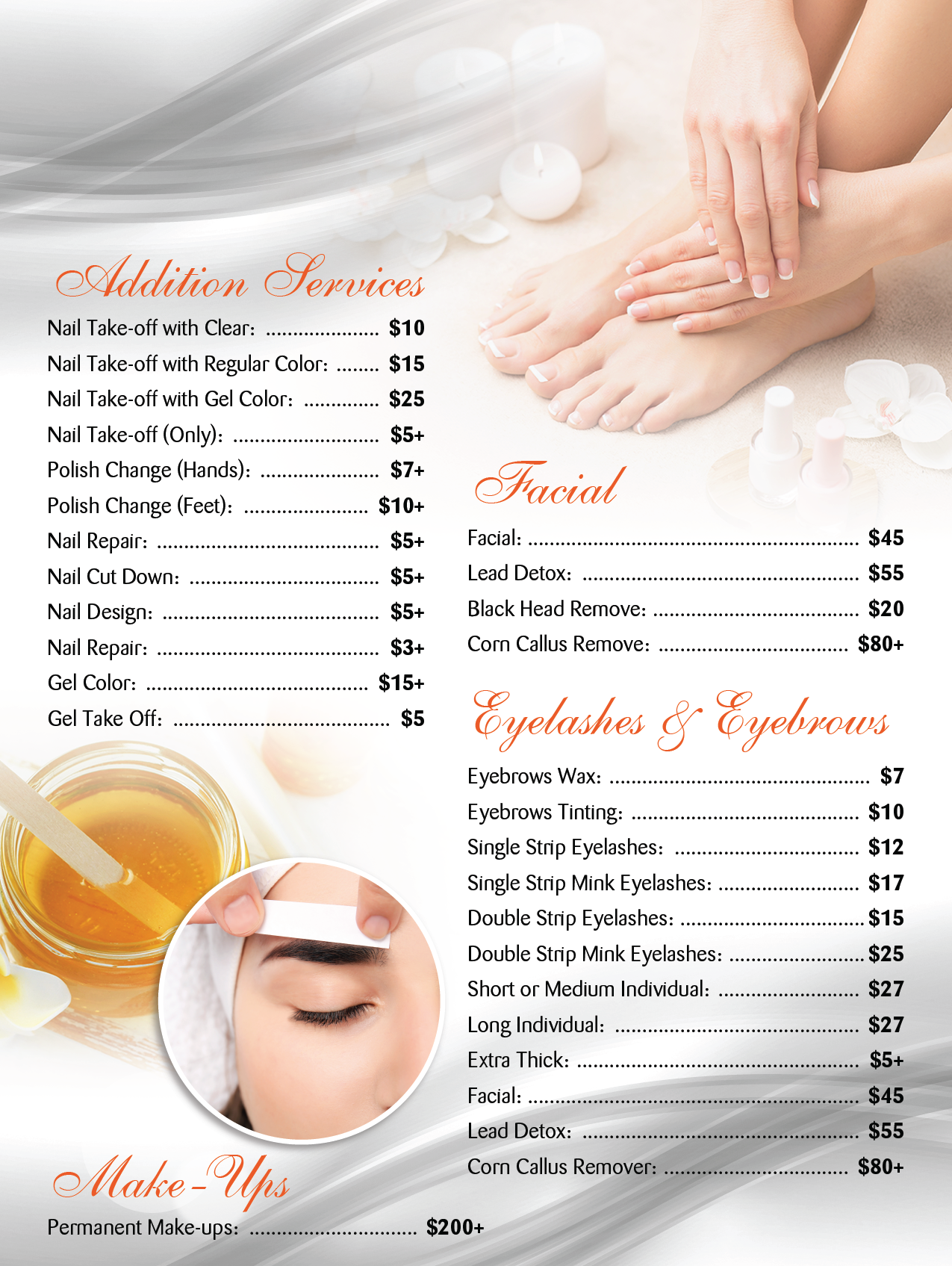 Services - tip top nail